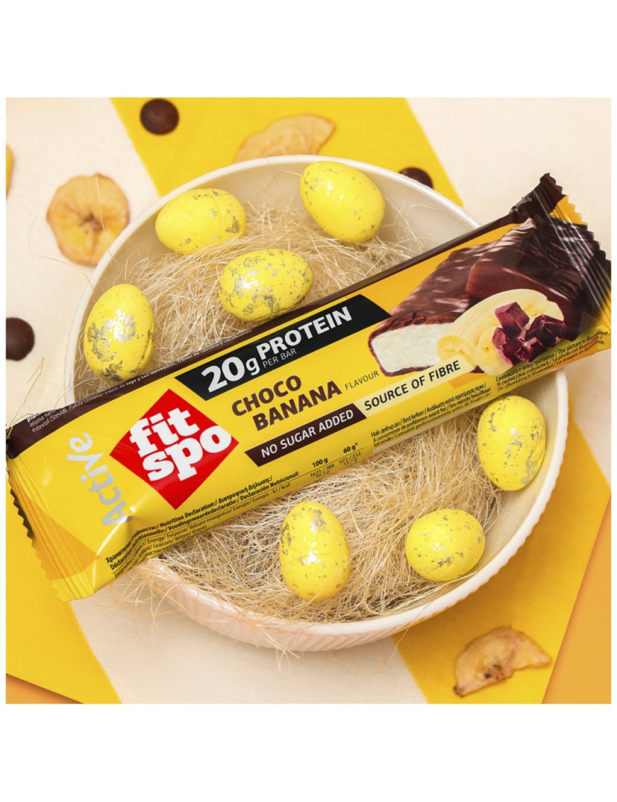 PROTEIN BAR CHOCO BANANA (60 Gr) FIT SPO